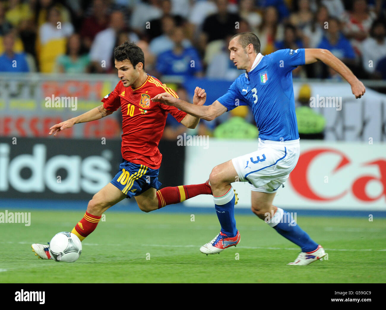 Soccer - UEFA Euro 2012 - Final - Spain v Italy - Olympic Stadium Stock ...