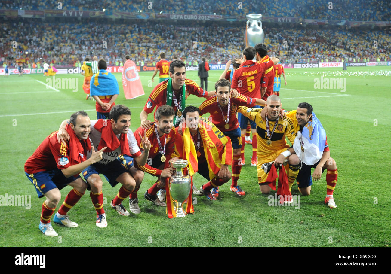 Soccer - UEFA Euro 2012 - Final - Spain v Italy - Olympic Stadium Stock ...