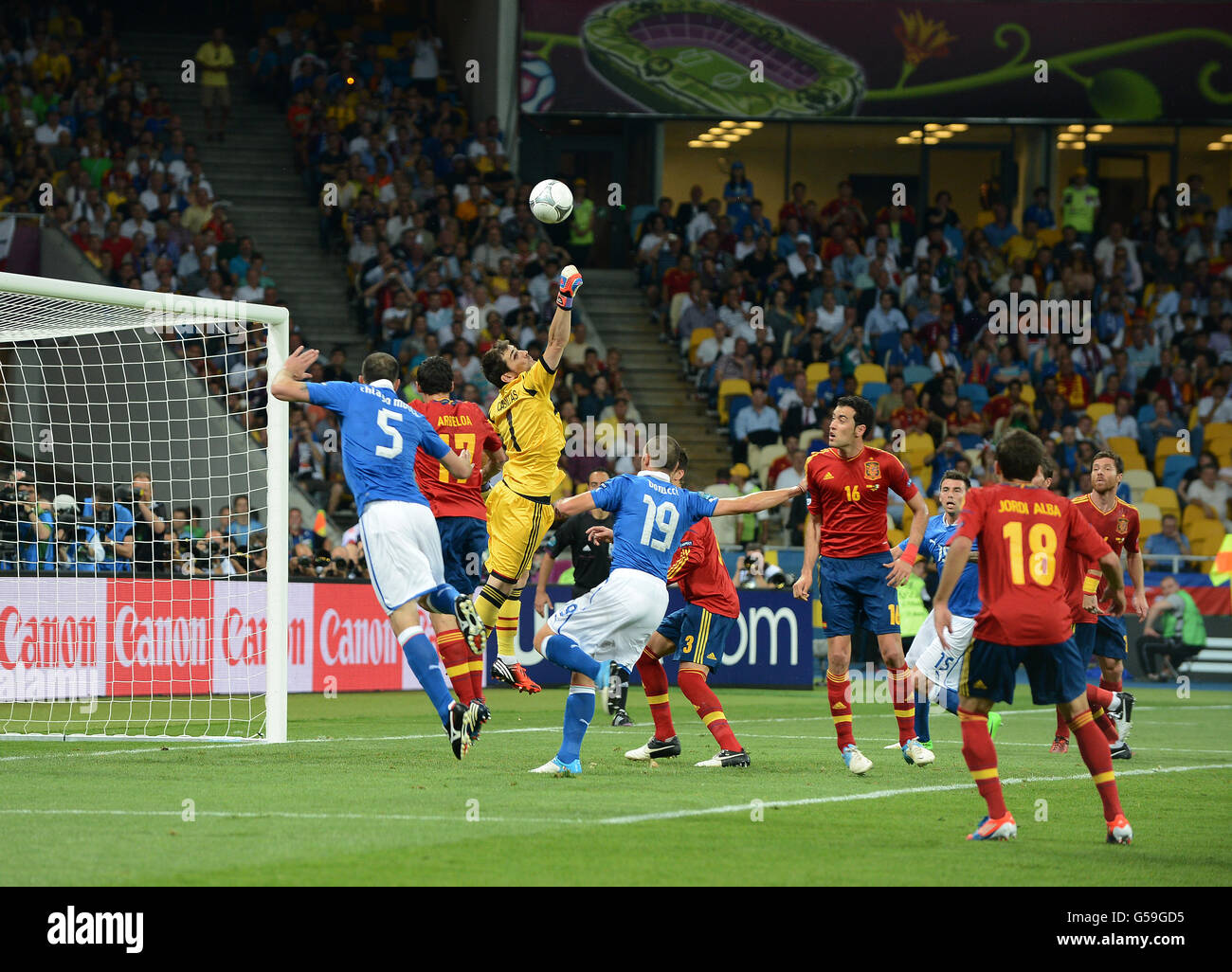 Soccer - UEFA Euro 2012 - Final - Spain v Italy - Olympic Stadium Stock ...