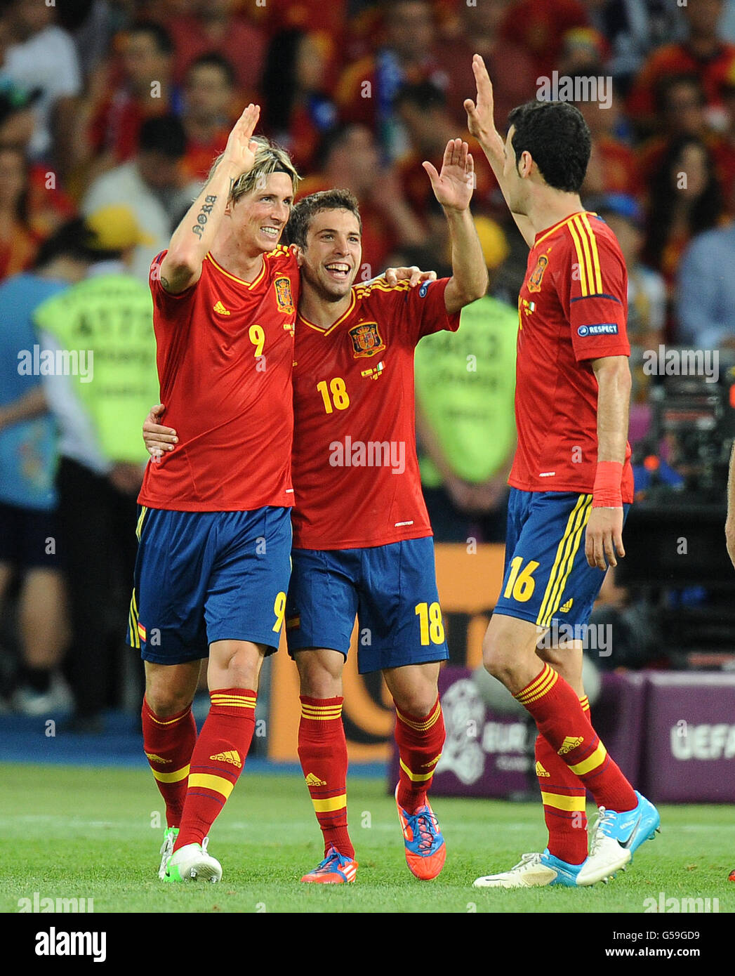 Soccer - UEFA Euro 2012 - Final - Spain v Italy - Olympic Stadium Stock ...