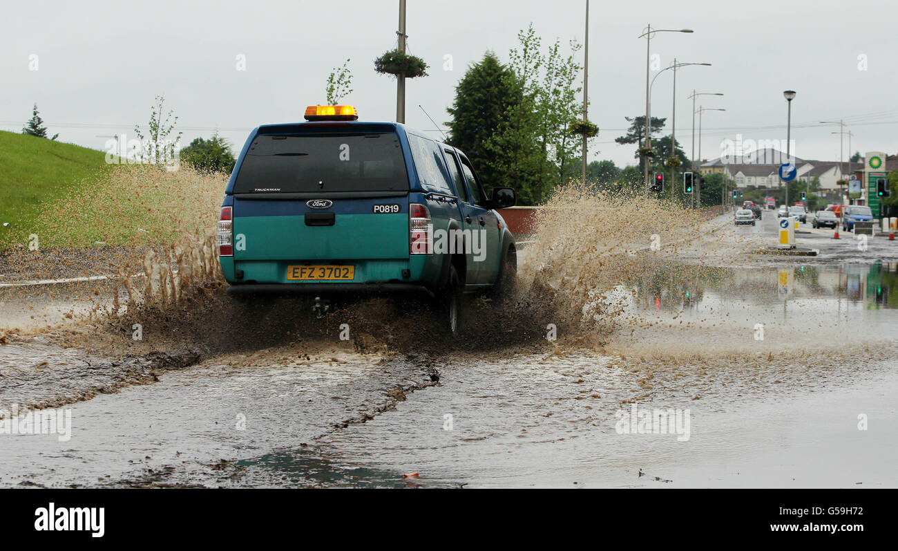 Amber warning after severe floods Stock Photo - Alamy