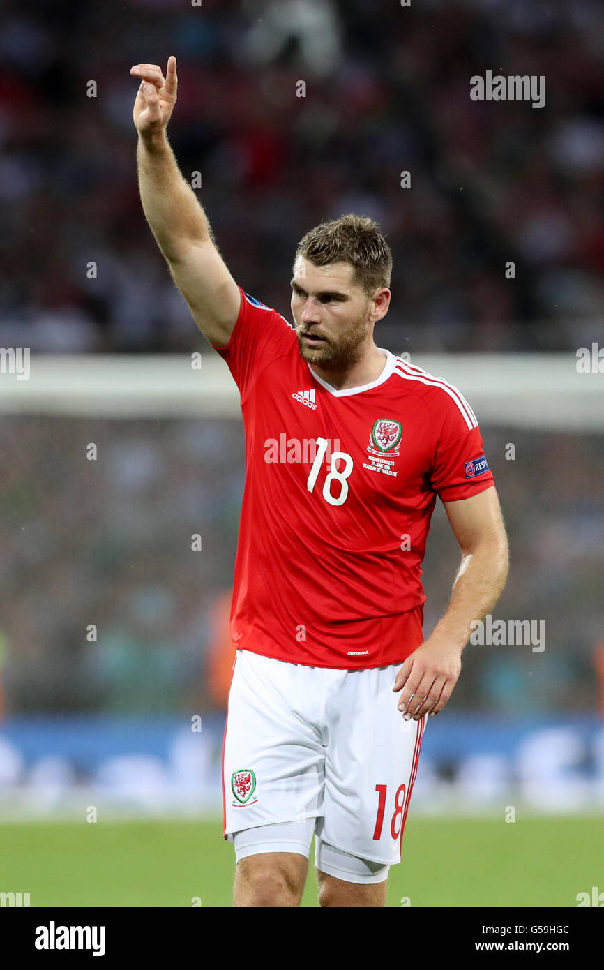 Wales' Sam Vokes during the UEFA Euro 2016, Group B match at Stadium ...