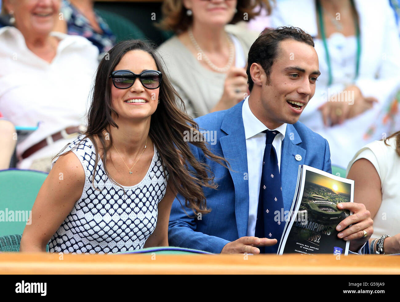 Wimbledon royal box seats hi-res stock photography and images - Alamy