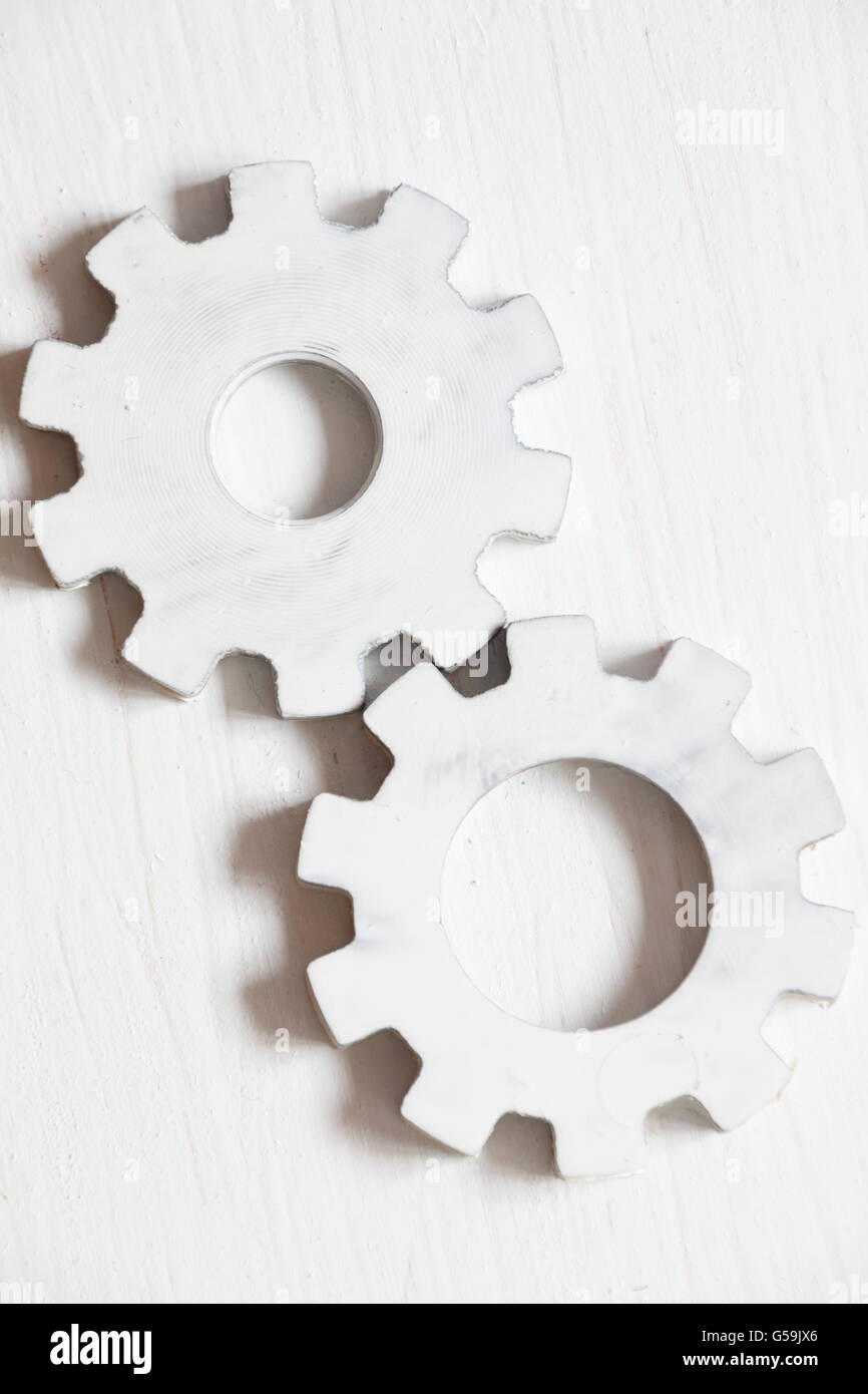 Gear white cog circle machine part hi-res stock photography and images ...