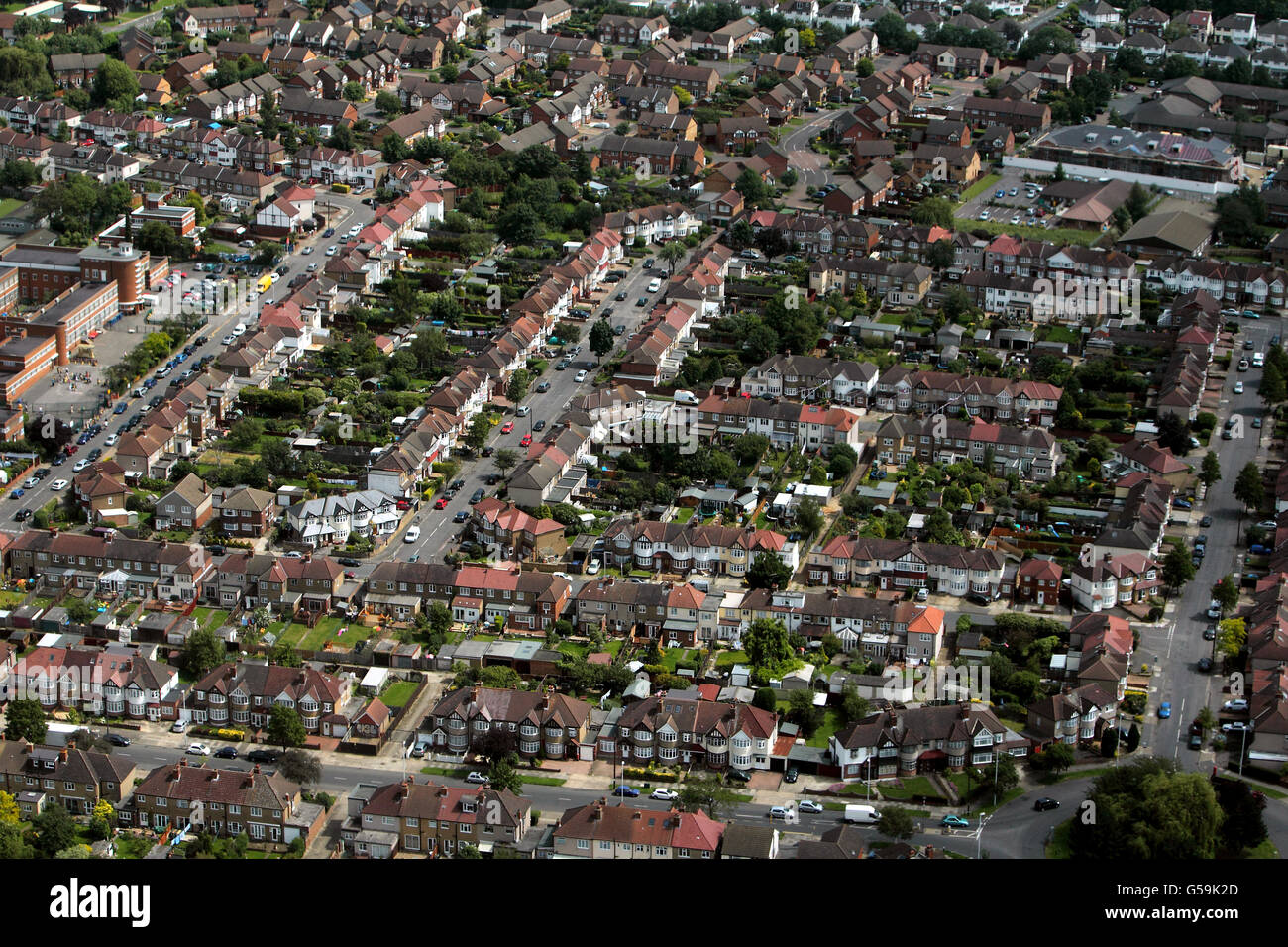 City Views, London. A General view of Northolt, Middlesex Stock Photo ...
