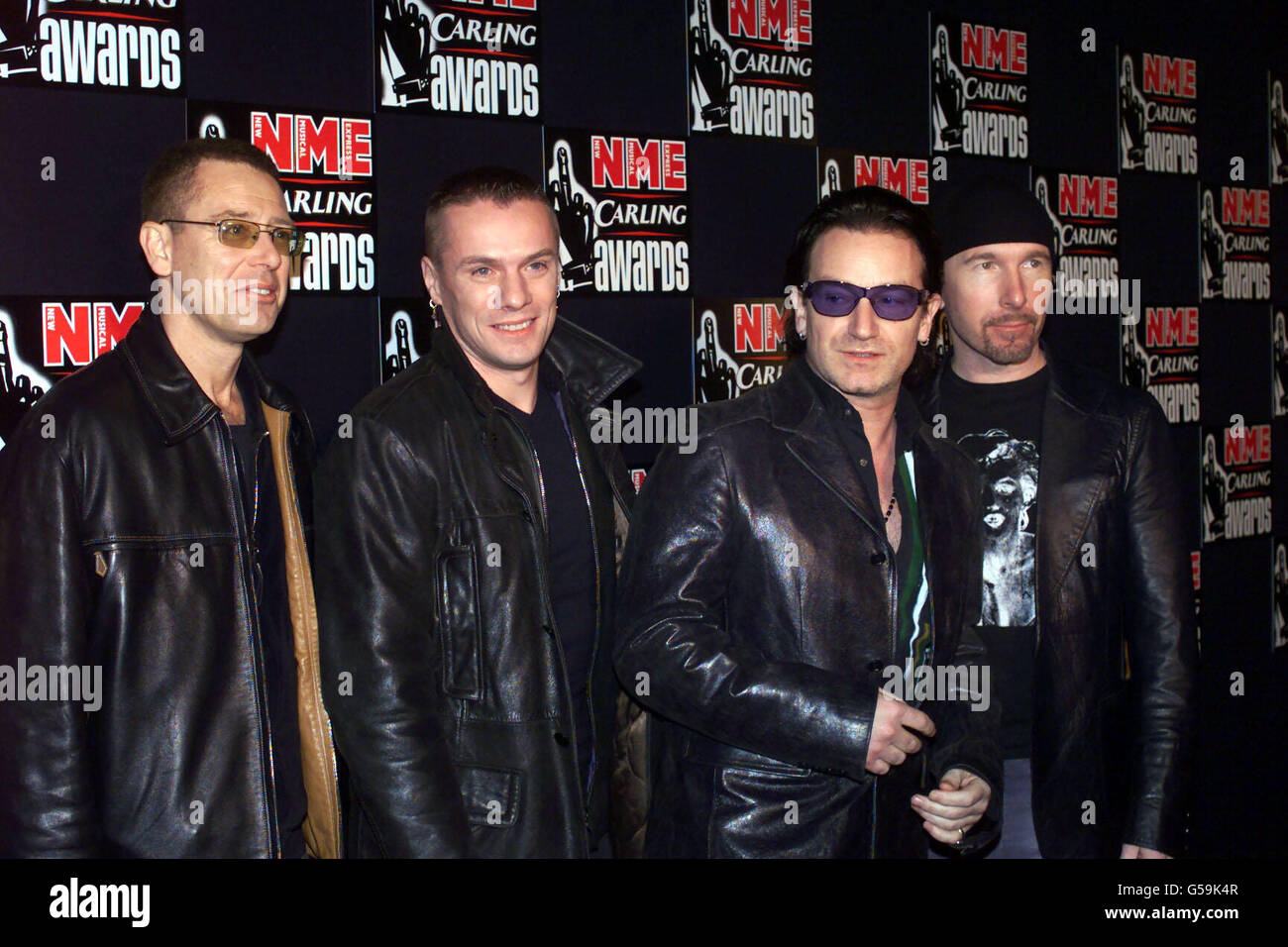 NME Awards U2. Irish band U2 at the NME Carling Awards at The Planit ...