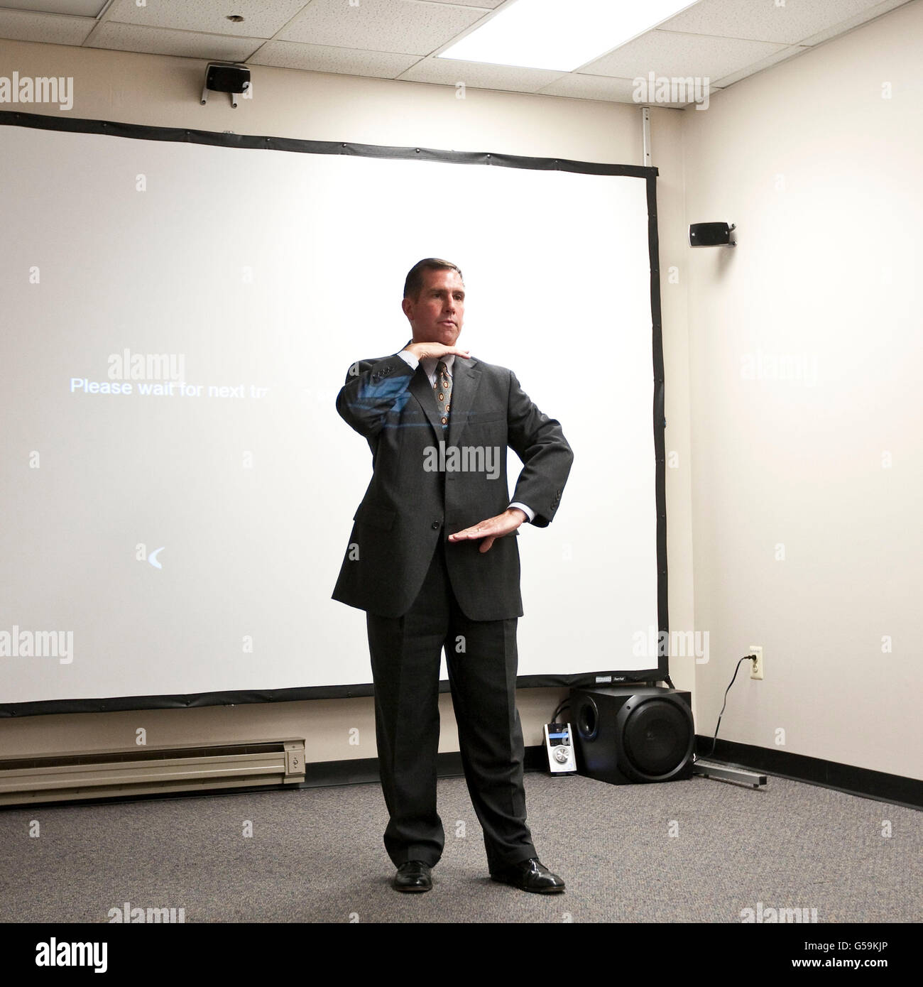 Supervisory Special Agent Richard Schott indicates the area that agents ...