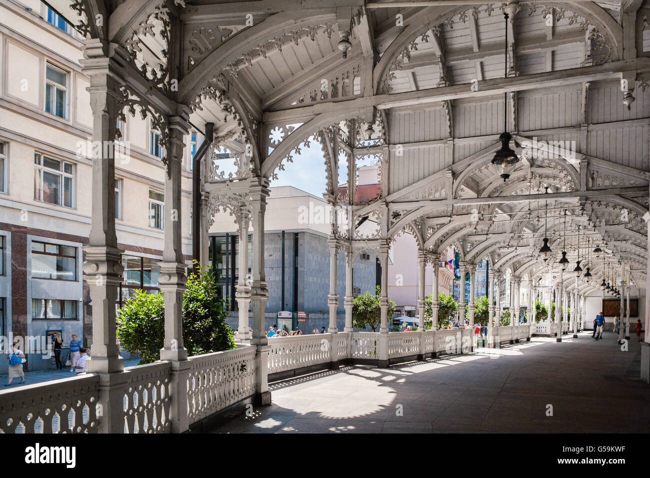 Karlovy vary market colonnade czech hi-res stock photography and images ...