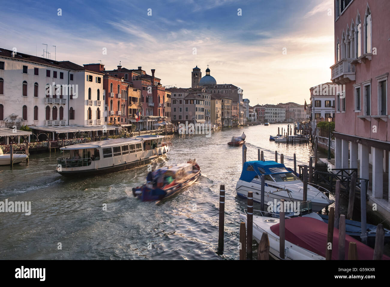 Famous Grand Canal at sunset Stock Photo - Alamy