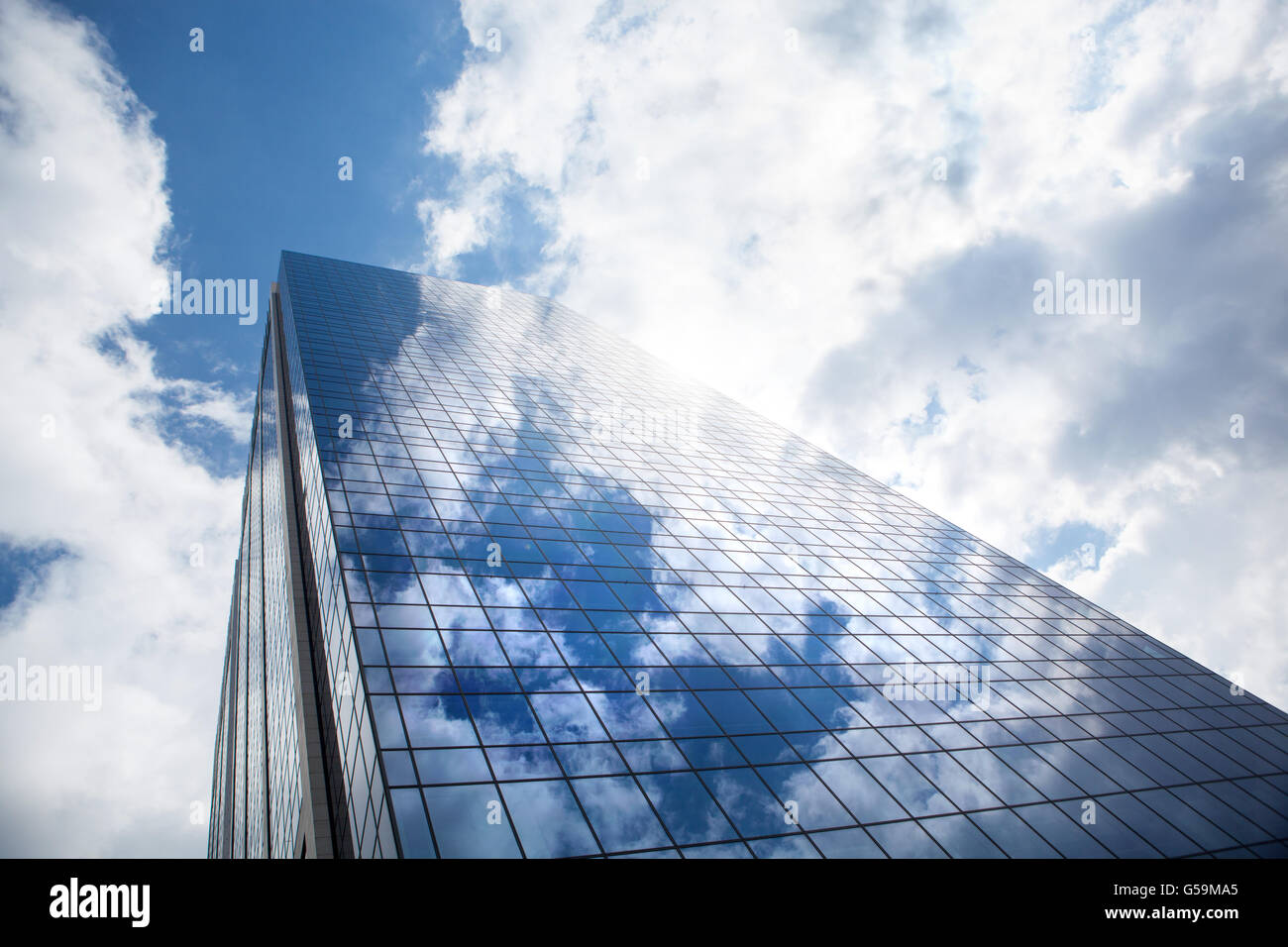 Skyscraper against blue sky Stock Photo - Alamy