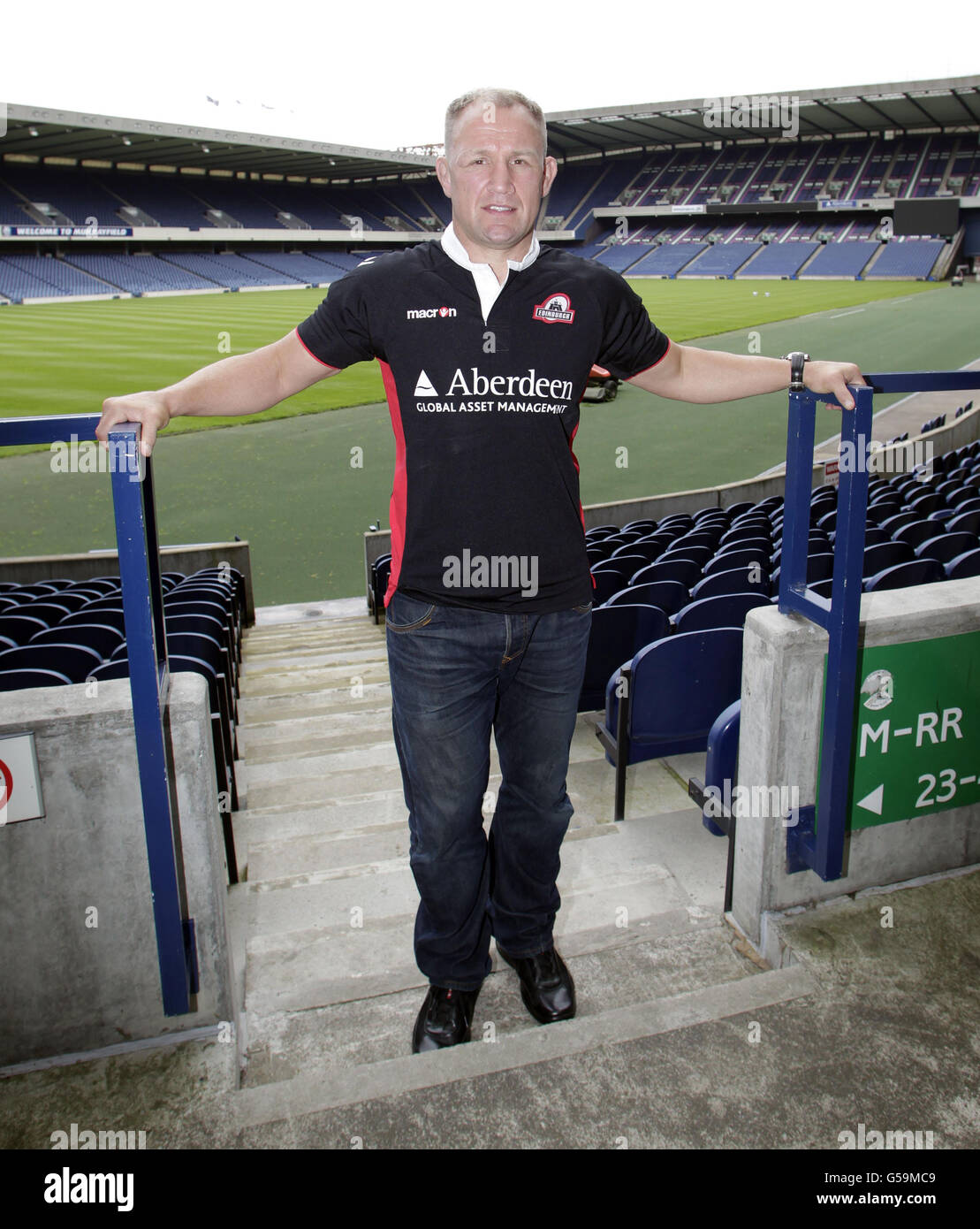 Rugby Union - Edinburgh Photocall - Neil Back - Murrayfield Stadium ...
