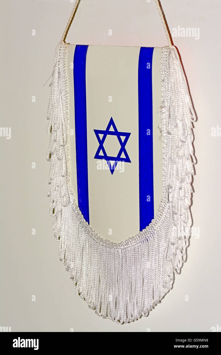 Little decorated Israeli flag Stock Photo - Alamy