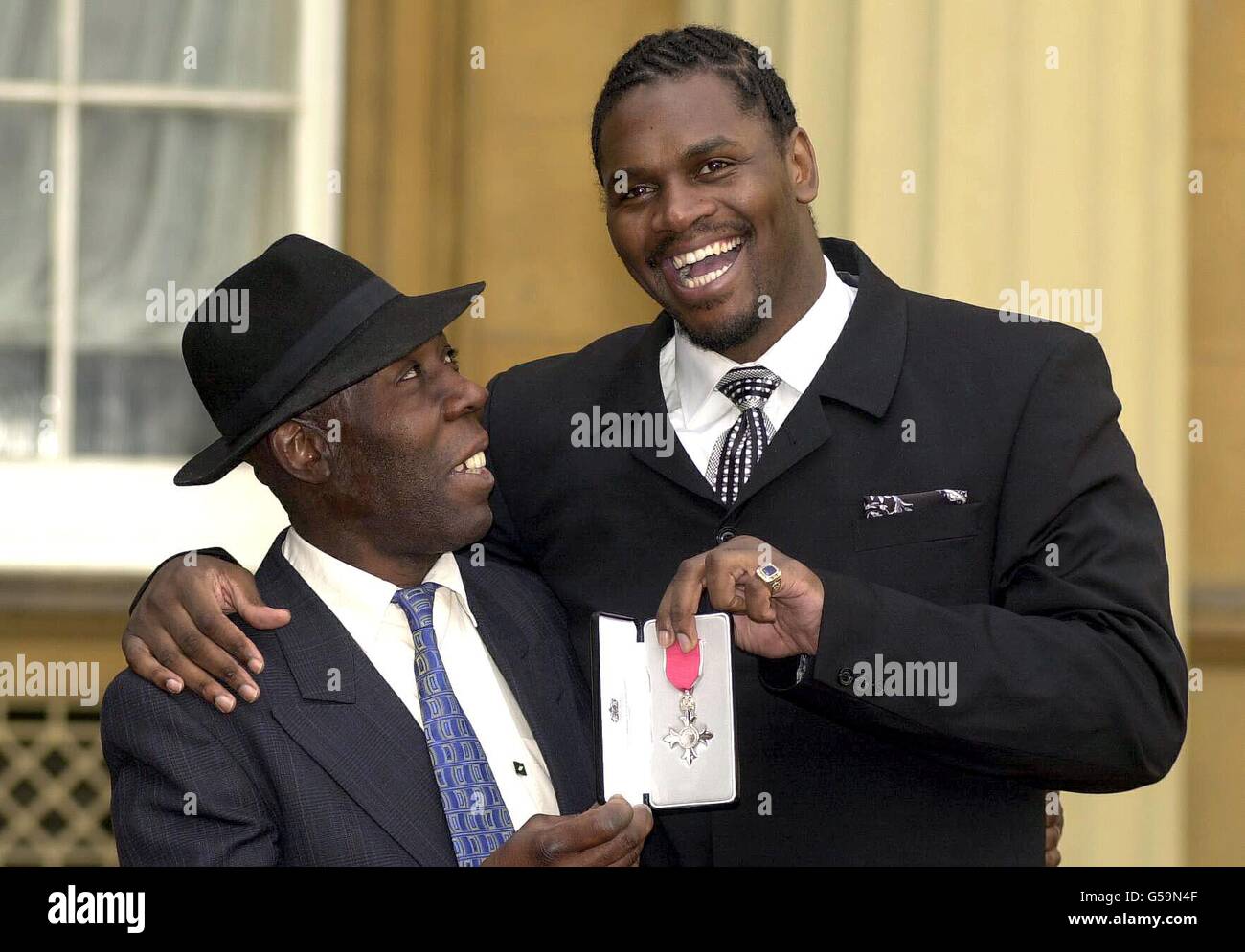 Olympic super heavyweight boxing champion audley harrison at buckingham ...