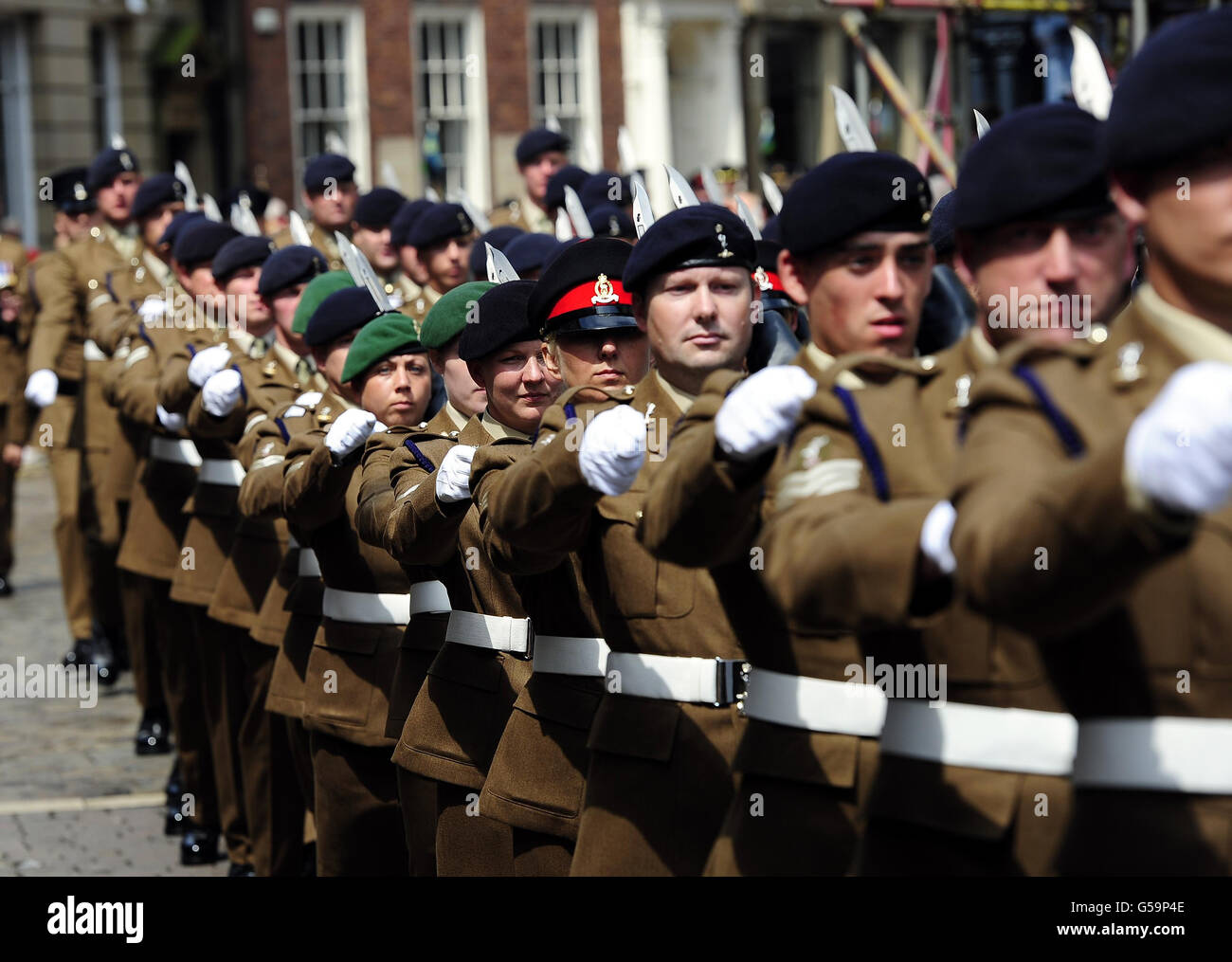 2 Signal regiment parade Stock Photo - Alamy