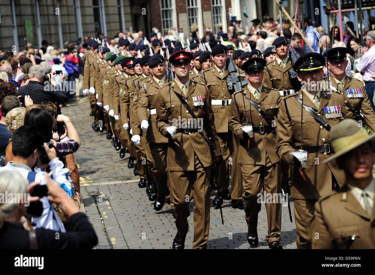 2 Signal regiment parade Stock Photo - Alamy