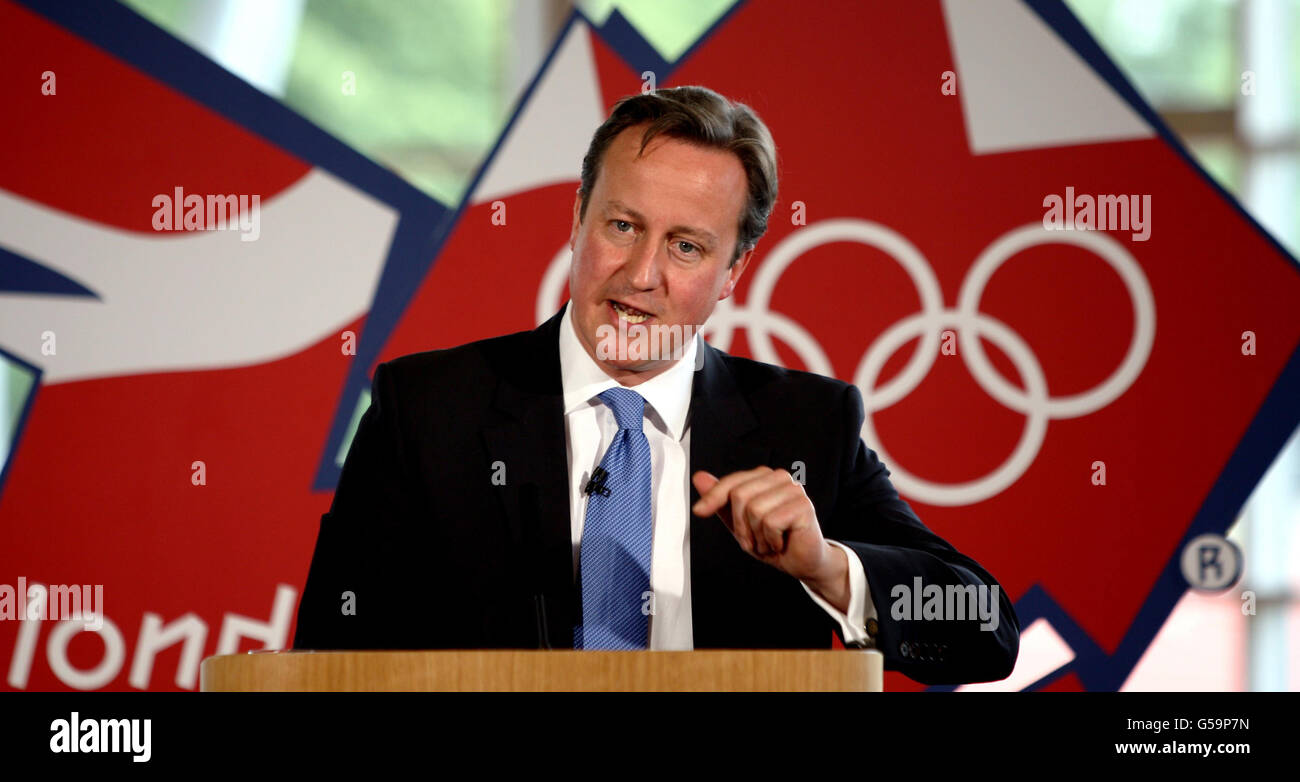 Cameron makes Olympics speech. David Cameron makes a speech on the ...