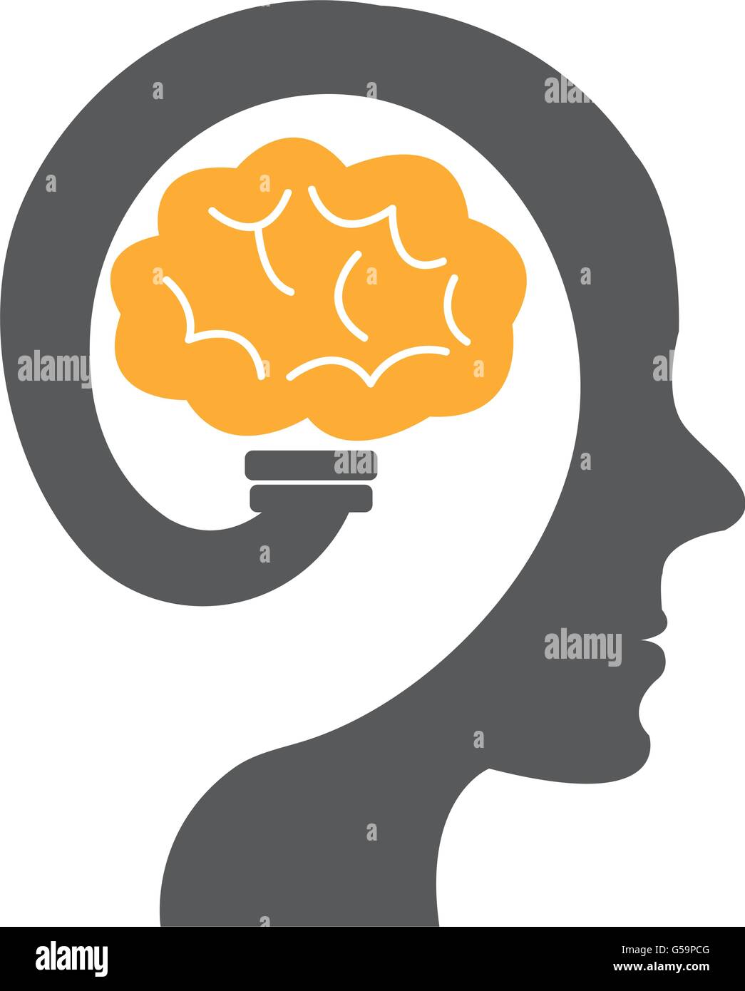 colorful human head with brain icon,vector graphic Stock Vector Image ...
