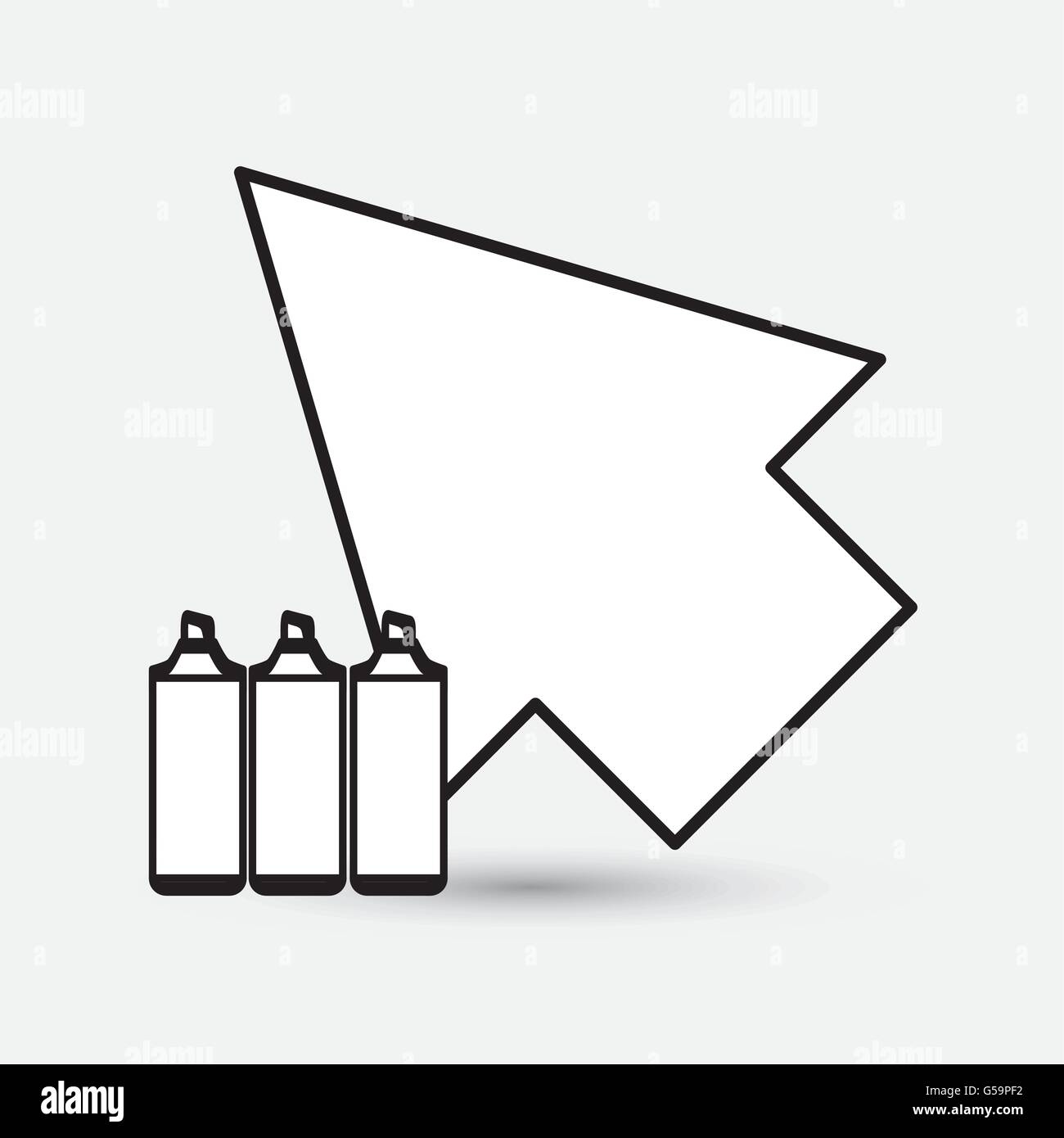 cursor design. Colorfull illustration, vector graphic Stock Vector ...