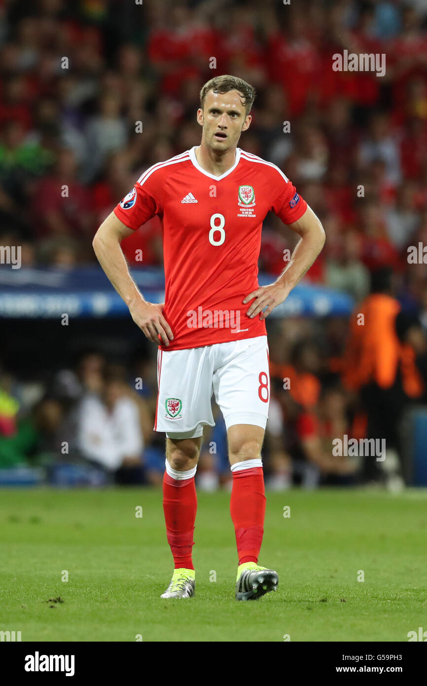 Wales' Andy King during the UEFA Euro 2016, Group B match at Stadium ...