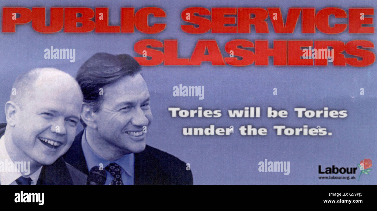 Labour election campaign poster Stock Photo - Alamy