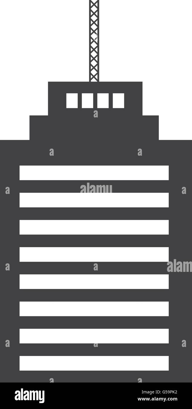 black tall building,vector graphic Stock Vector Image & Art - Alamy