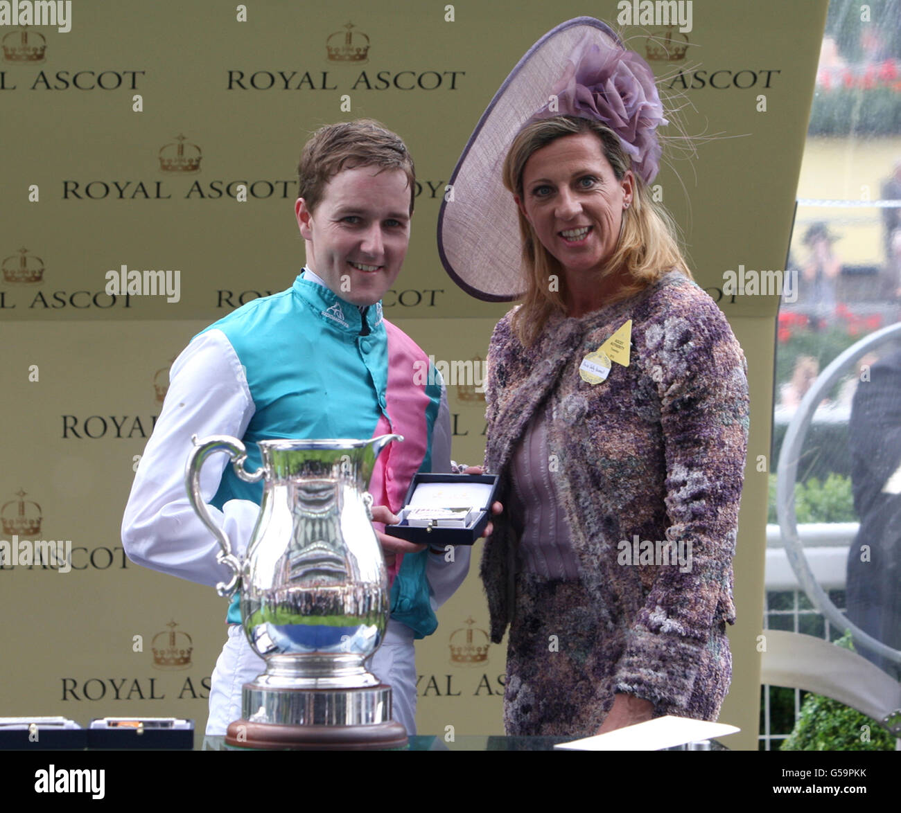 Jockey tom queally at ascot racecourse hi-res stock photography and ...