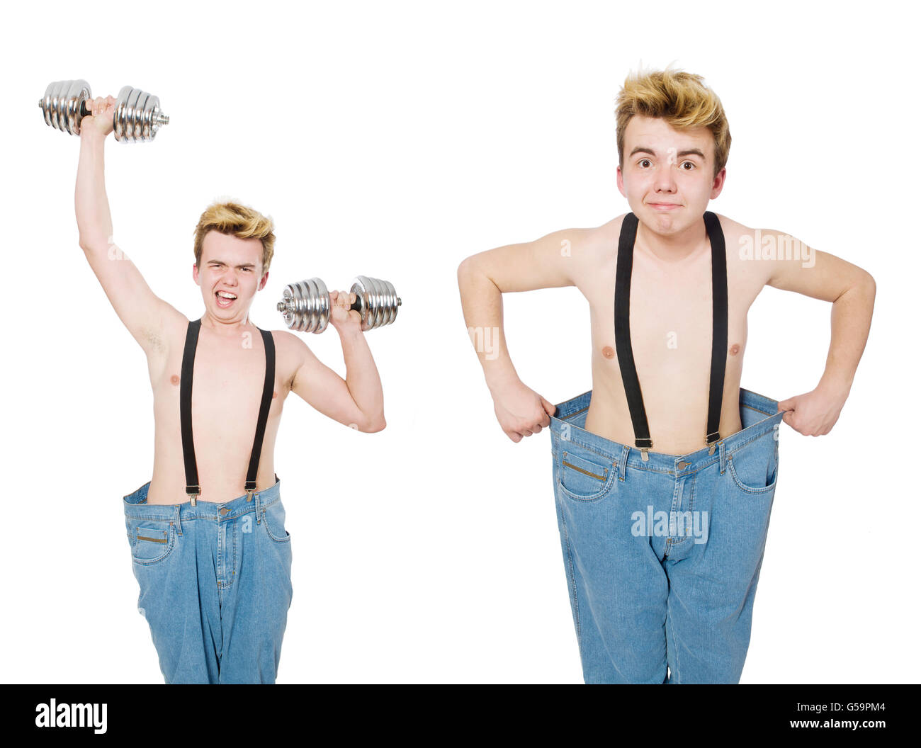 Muscle man funny Cut Out Stock Images & Pictures - Alamy