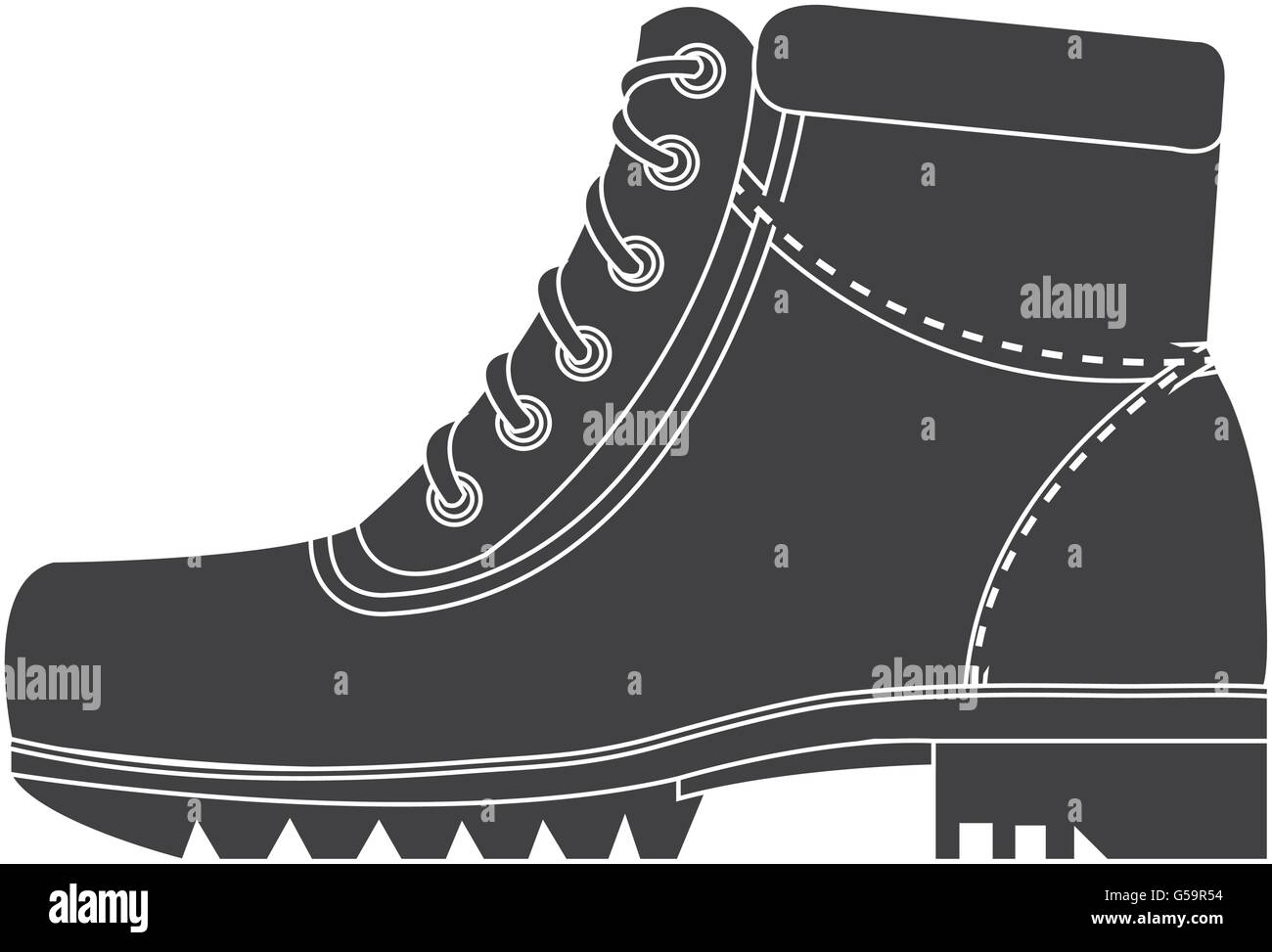 Black riding boots Stock Vector Images - Alamy