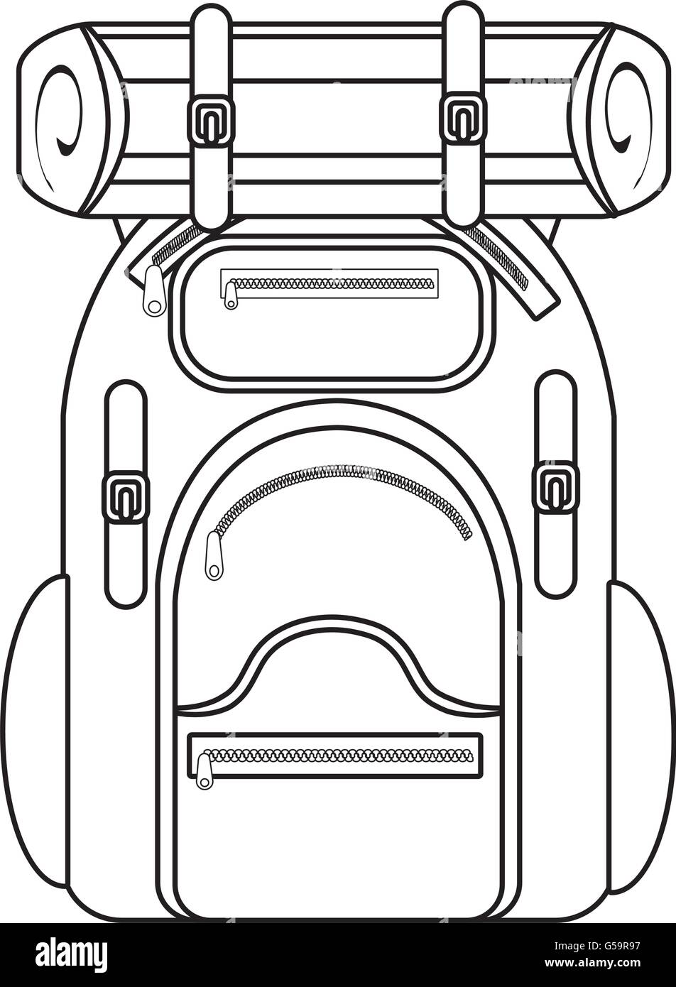 camping backpack, vector graphic Stock Vector Image & Art - Alamy
