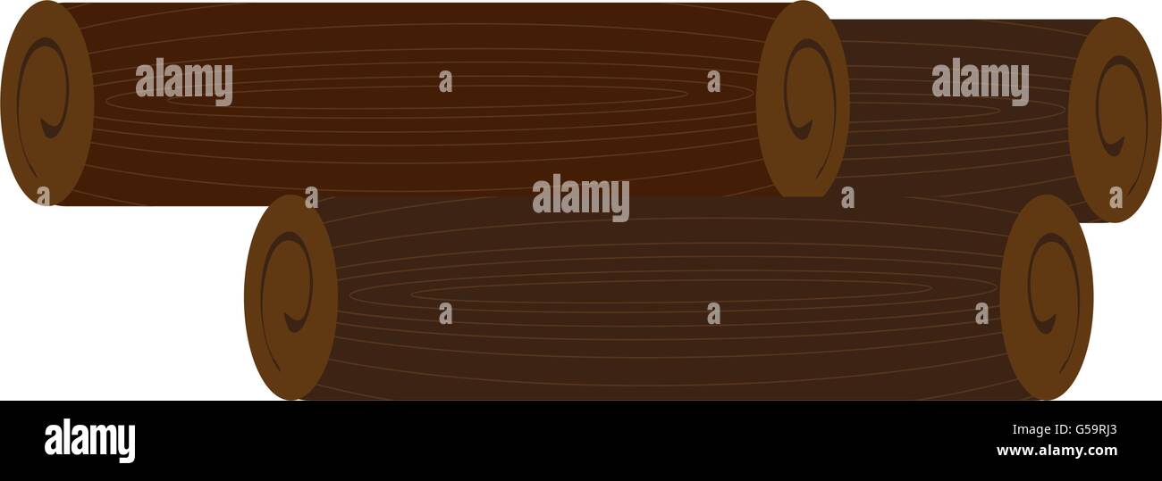brown wooden logs,vector graphic Stock Vector Image & Art - Alamy