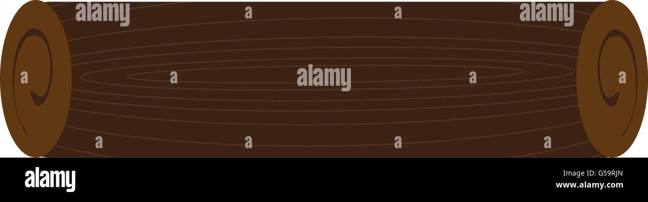 brown wooden log,vector graphic Stock Vector Image & Art - Alamy