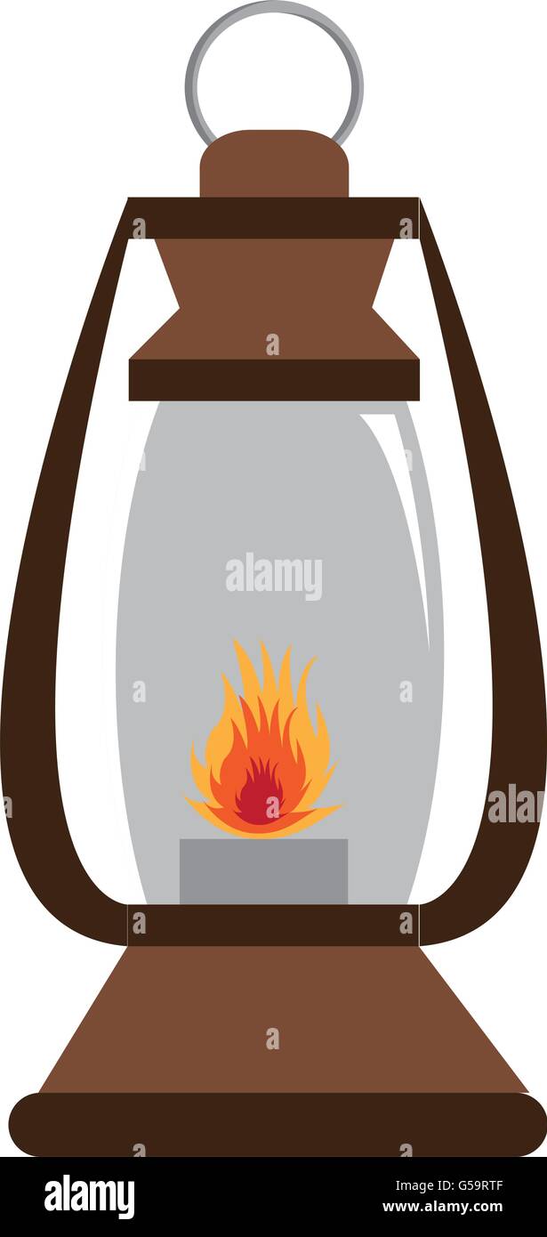 lantern with flame ,vector graphic Stock Vector Image & Art - Alamy