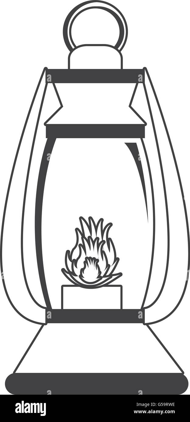 lantern with flame ,vector graphic Stock Vector Image & Art - Alamy