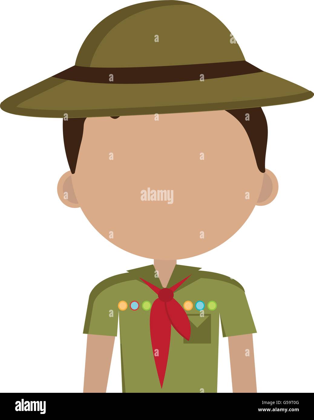avatar boy with colorful clothes and hat,vector graphic Stock Vector ...