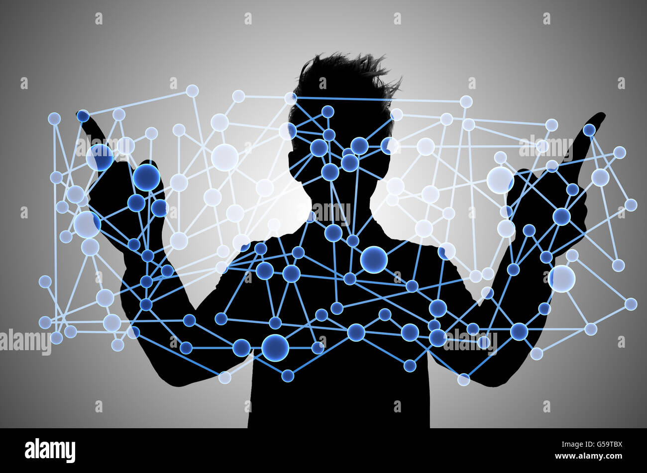 Connecting the dots computer screen hi-res stock photography and images ...