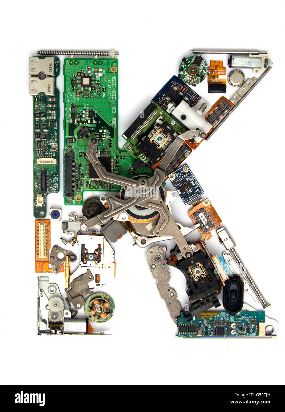 Circuit font type hi-res stock photography and images - Alamy