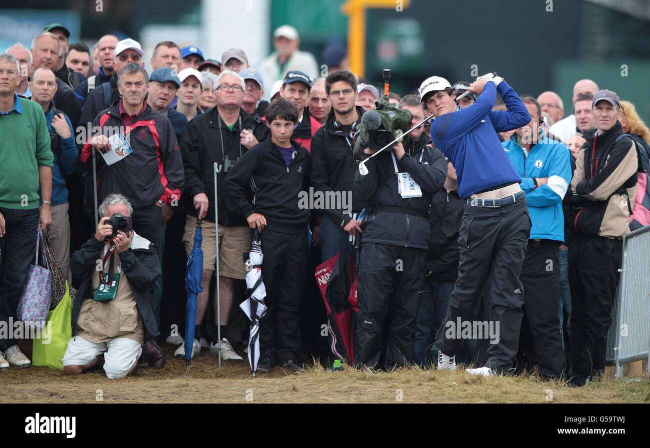 Northern Ireland Amateur Alan Dunbar during day one of the 2012 Open ...