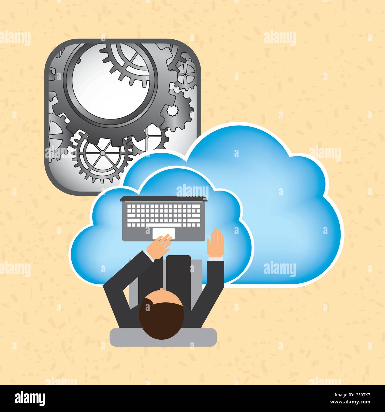 cloud computing design Stock Vector Image & Art - Alamy