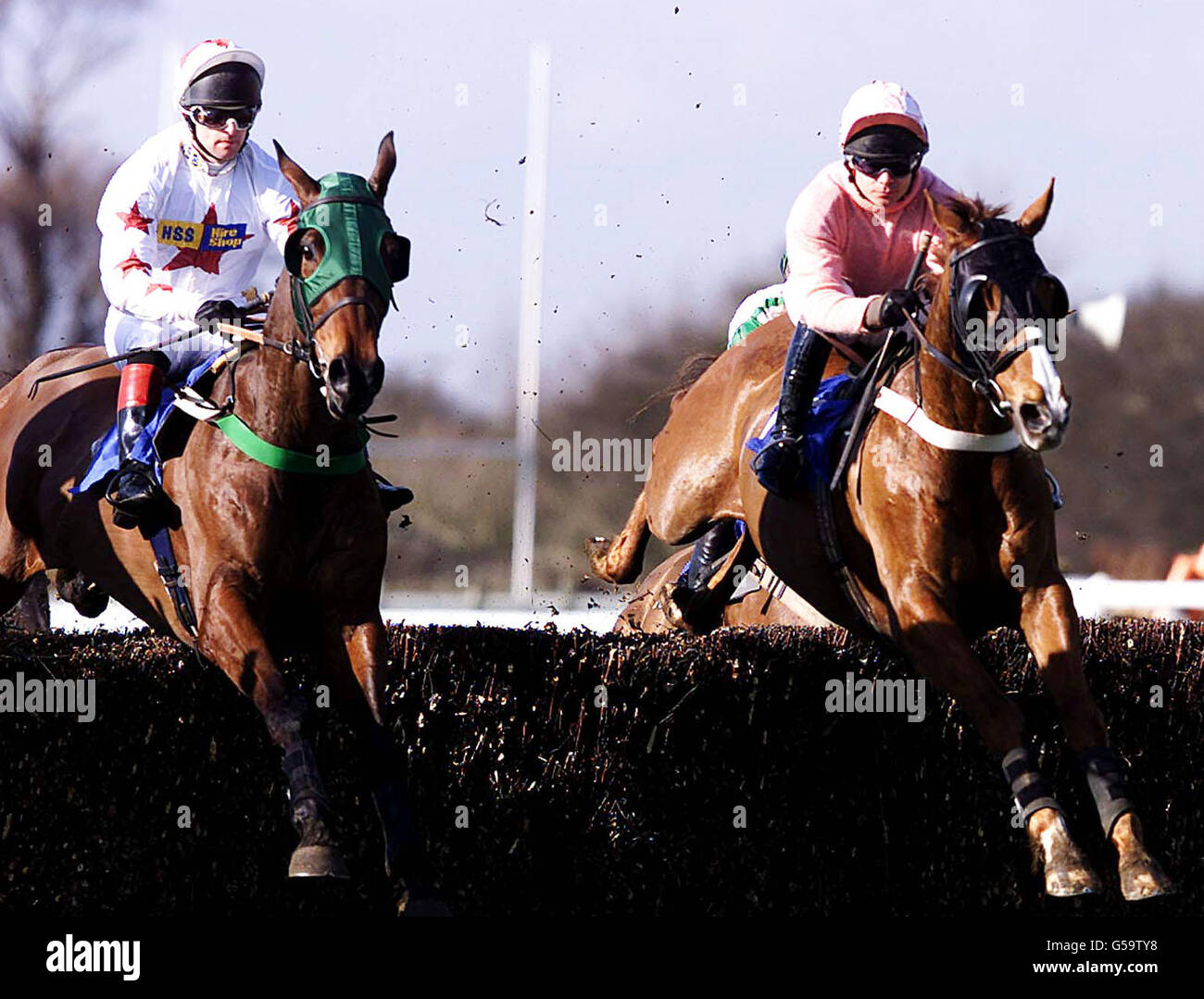 Celtic Season with jockey Stuart Morris (left, wearing white with red ...