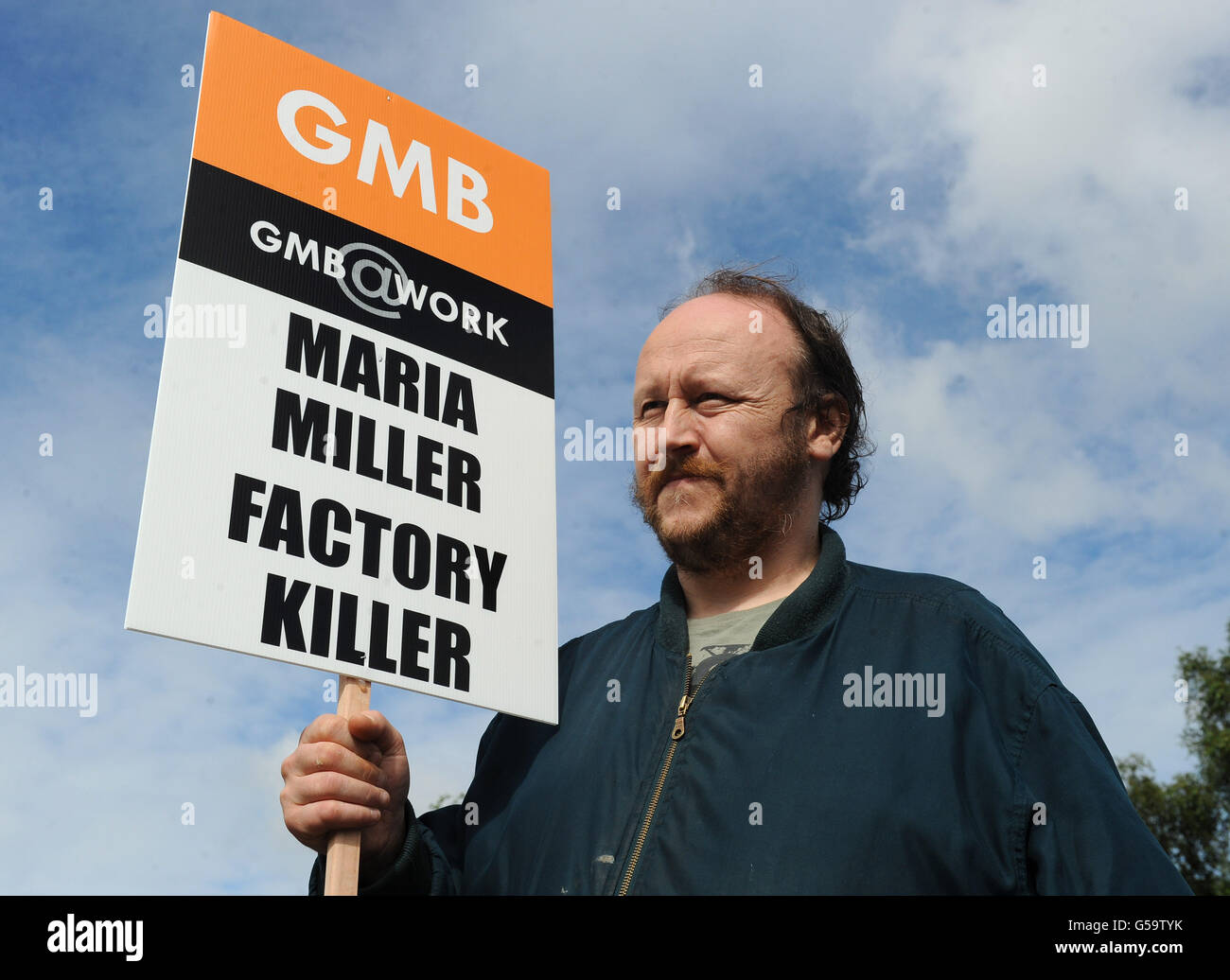 Remploy workers stage strike Stock Photo - Alamy