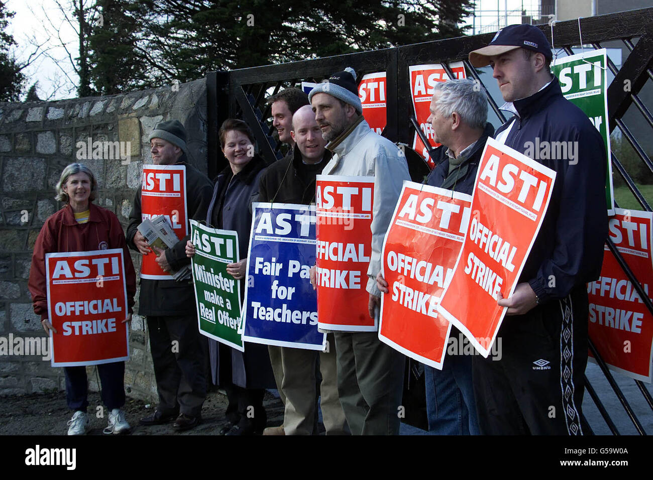 Irish Teachers strike Stock Photo - Alamy