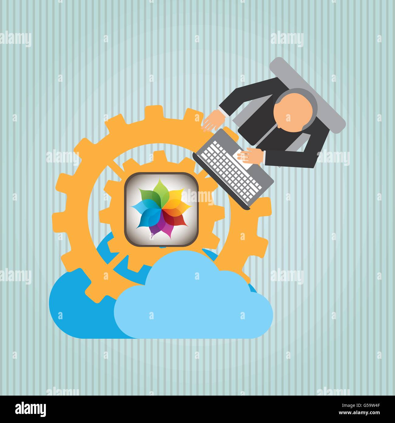 cloud computing design Stock Vector Image & Art - Alamy