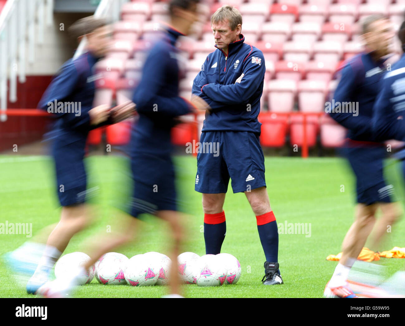 Olympics - Team Great Britain Mens Football Team - Training Session and ...