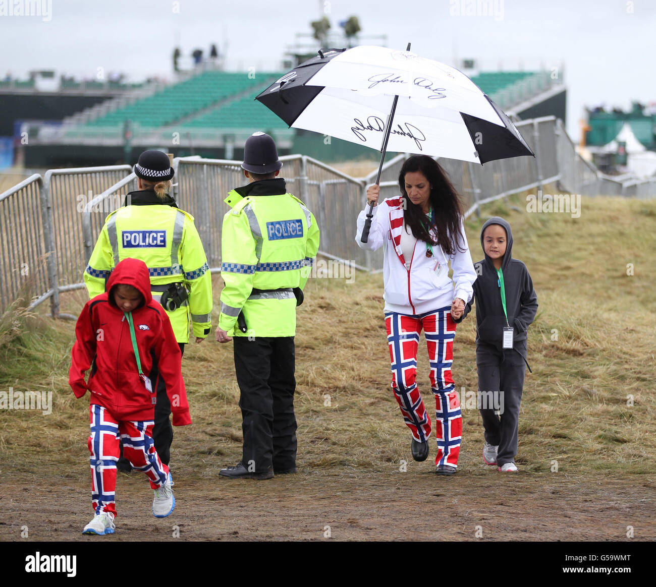 John Daly's girlfriend Anna Cladakis during day one of the 2012 Open ...
