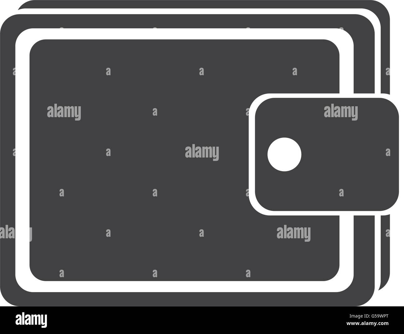 black and white man wallet,vector graphic Stock Vector Image & Art - Alamy