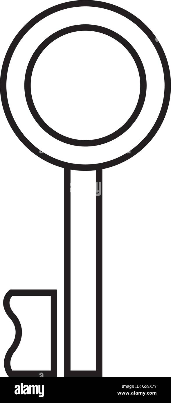 white key lock with circle,vector graphic Stock Vector Image & Art - Alamy