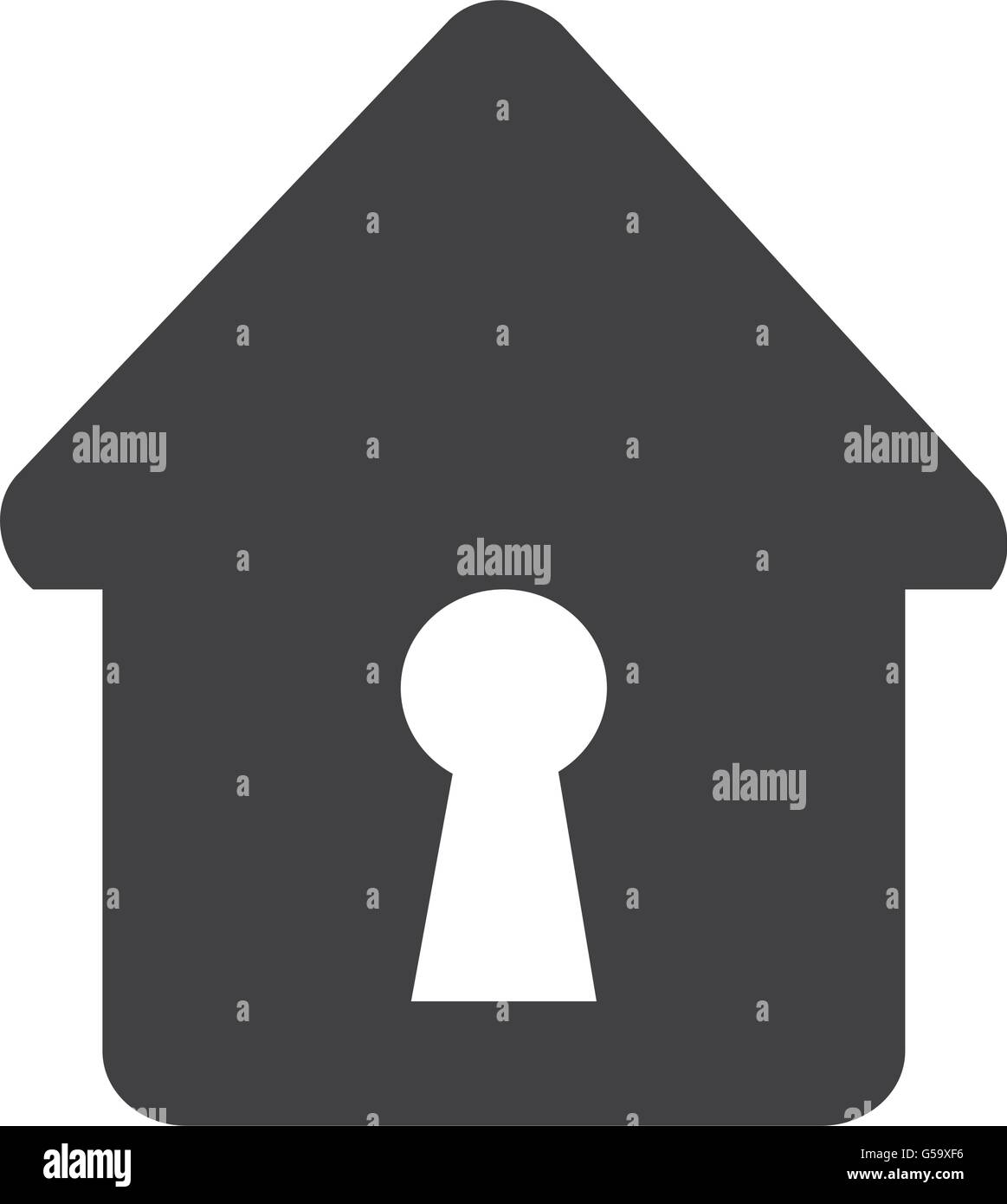 house icon with big key space,vector graphic Stock Vector Image & Art ...