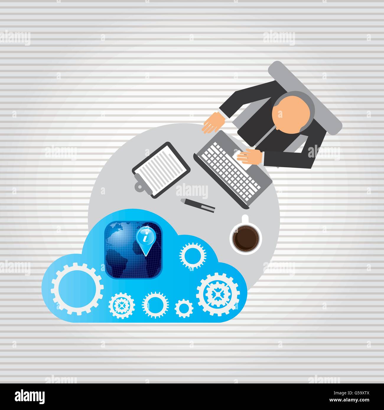 cloud computing design Stock Vector Image & Art - Alamy