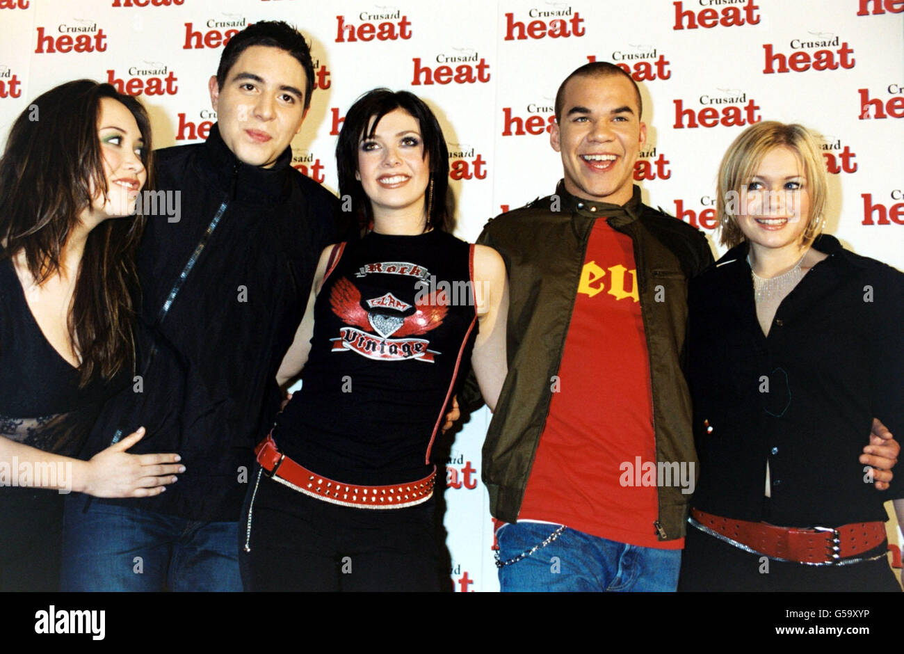 Winners of itvs popstars hearsay left right noel sullivan hi-res stock ...