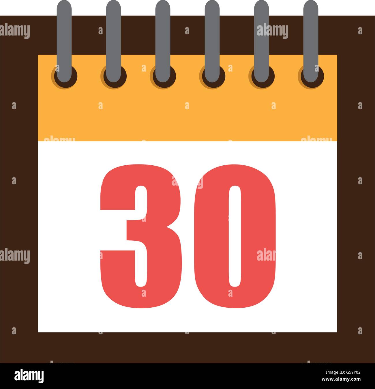 colorful calendar with red number,vector graphic Stock Vector Image ...